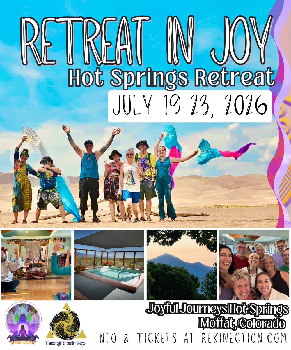 retreat in joy 2026 flyer | ReKinection Conscious Events